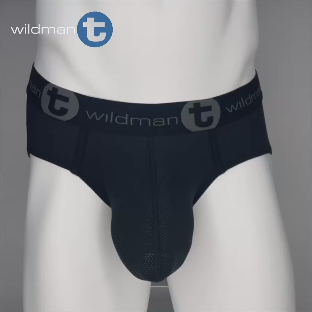 WildmanT Mesh Big Boy Pouch Brief Black