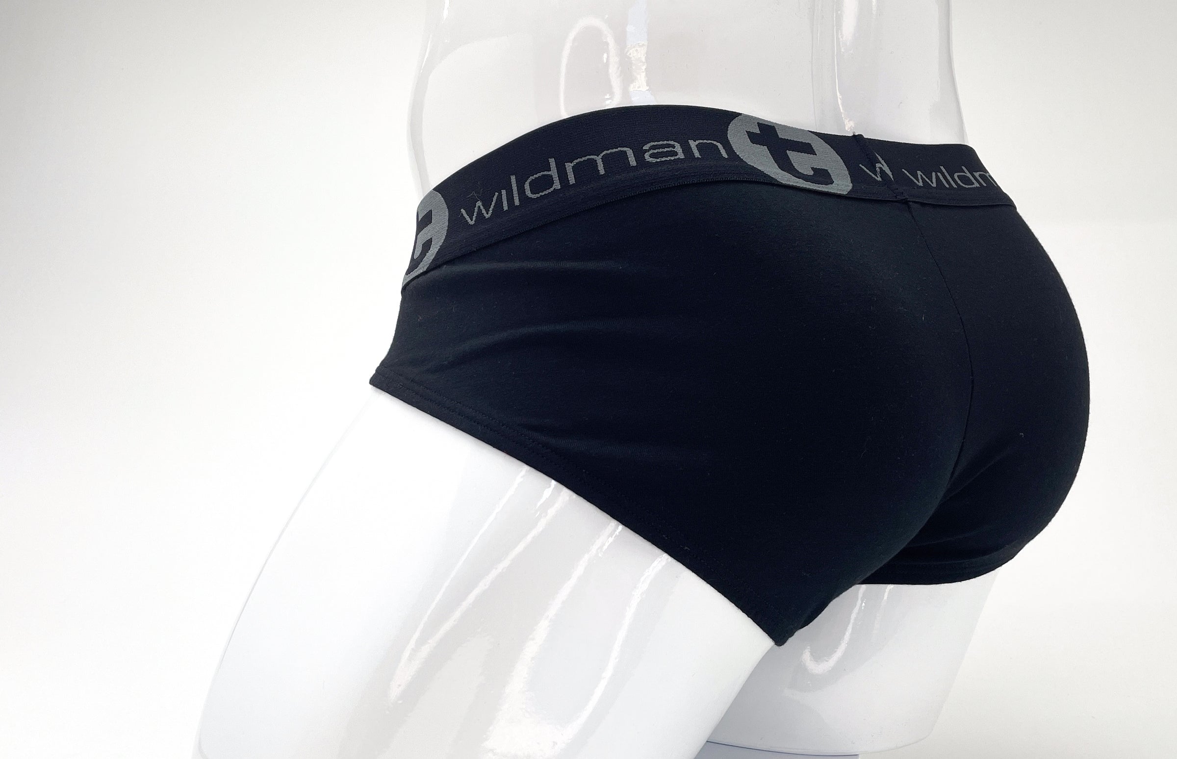 Stretch Cotton Big Boy Pouch Brief Black/Blue – WildmanT