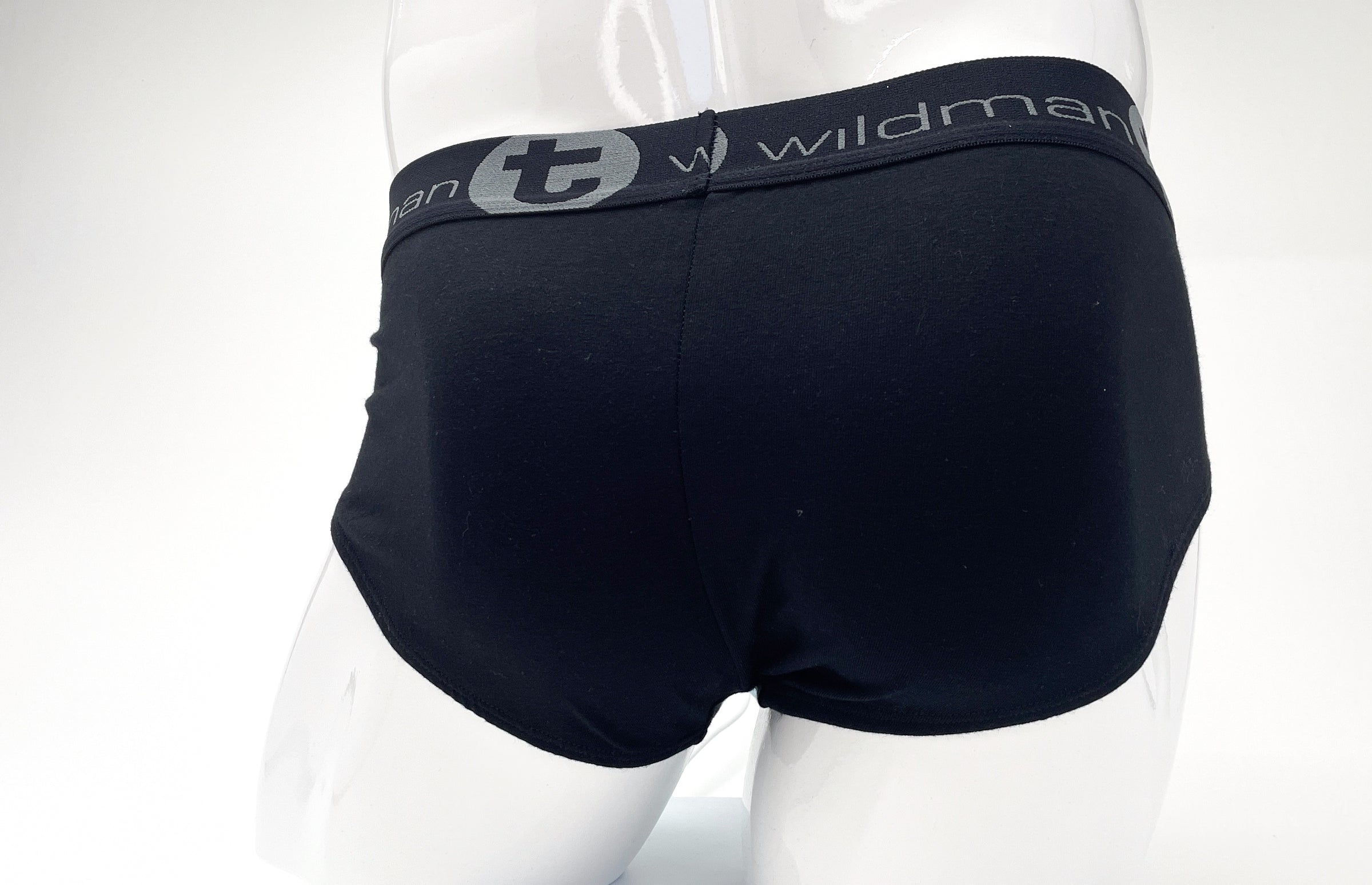 Stretch Cotton Big Boy Pouch Brief Black/Blue – WildmanT
