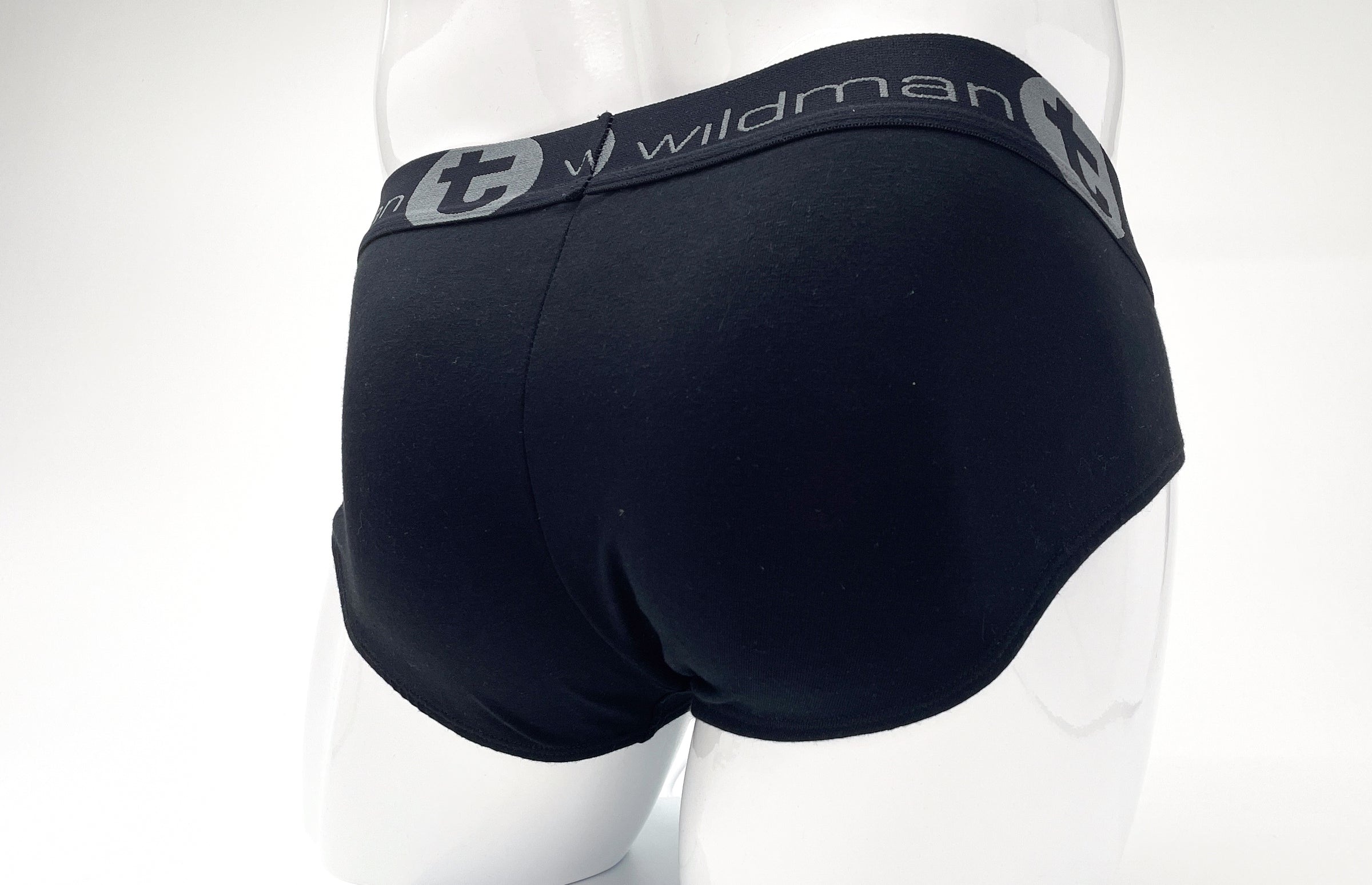 Stretch Cotton Big Boy Pouch Brief Black/Blue – WildmanT