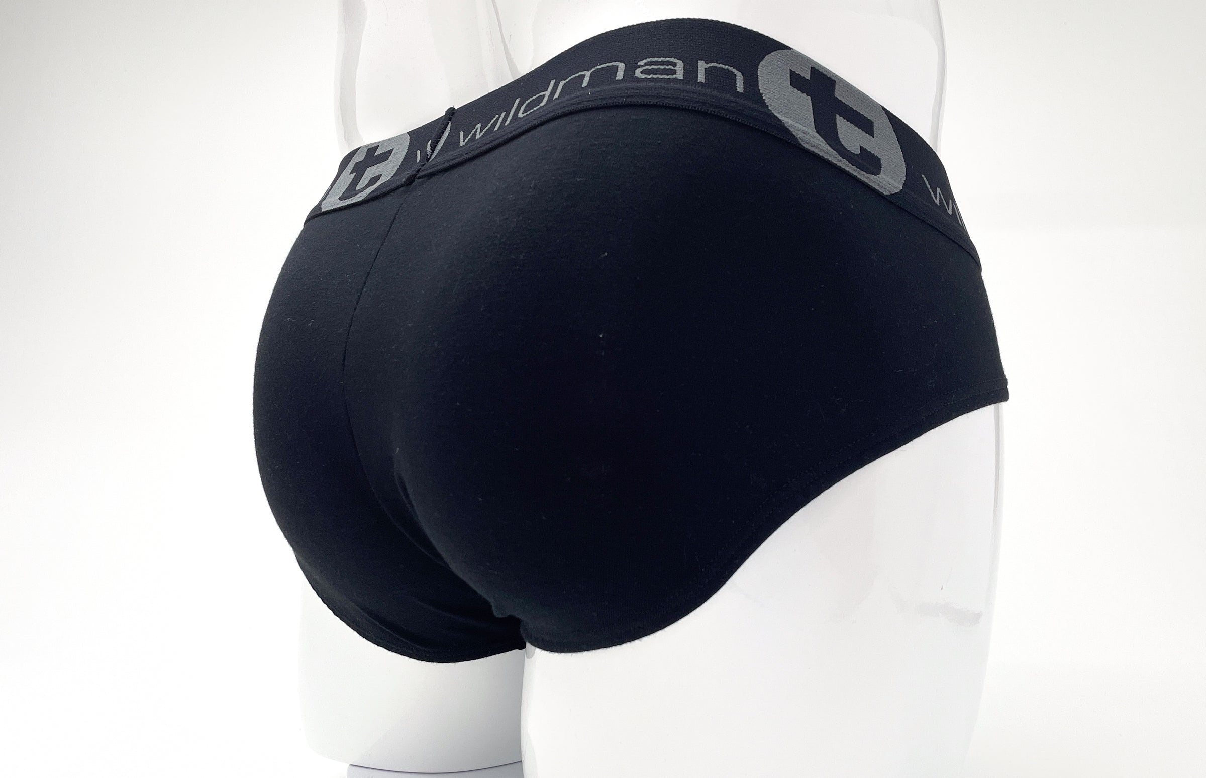 Stretch Cotton Big Boy Pouch Brief Black/Blue – WildmanT